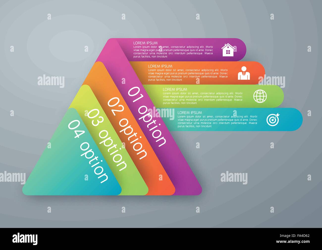 Vector abstract pyramid chart infographic hi-res stock photography and ...