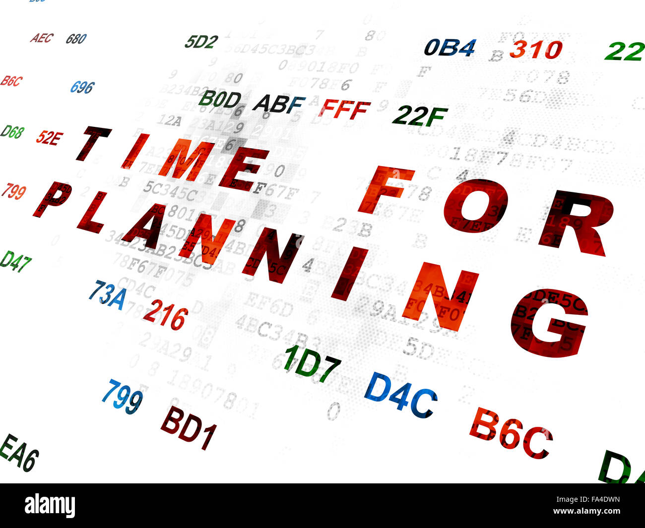 Time concept: Time for Planning on Digital background Stock Photo - Alamy