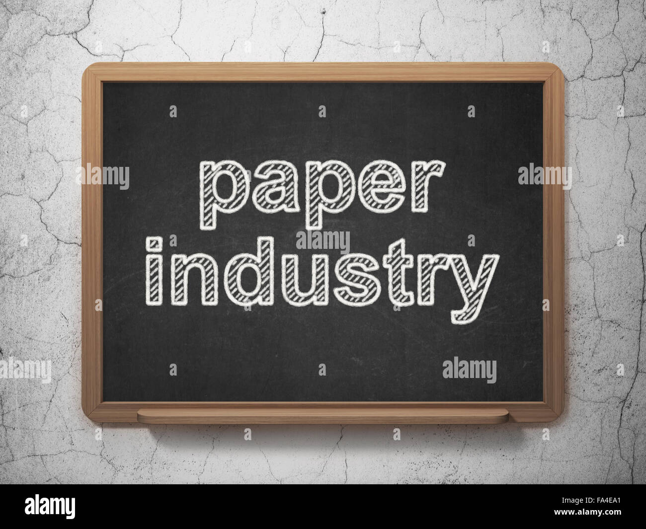 Manufacuring concept: Paper Industry on chalkboard background Stock ...