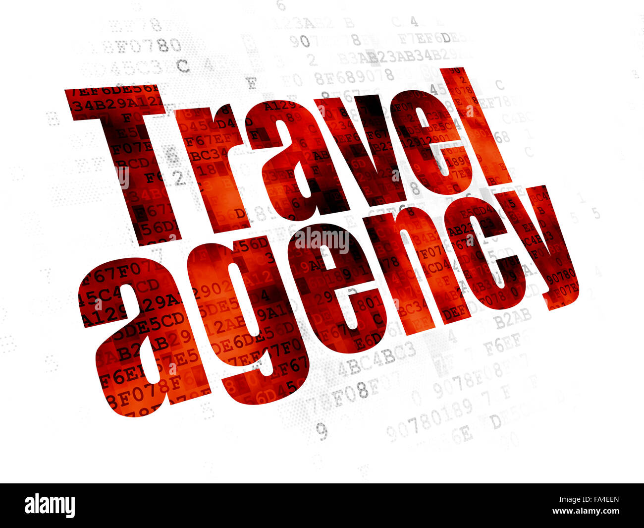 Tourism concept: Travel Agency on Digital background Stock Photo - Alamy