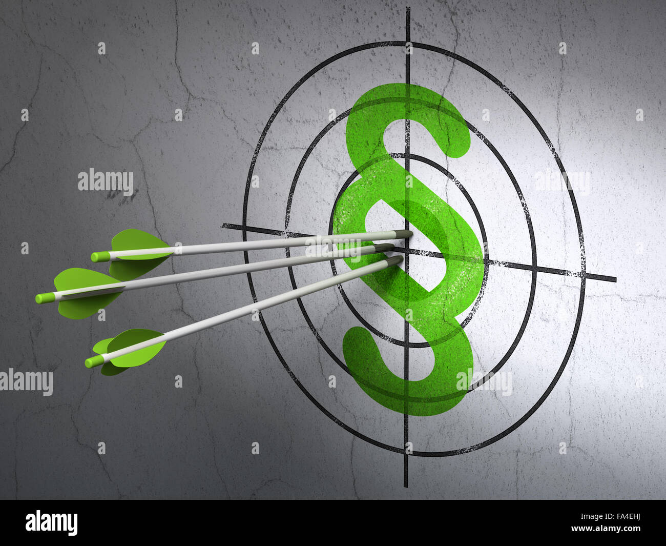 Law concept: arrows in Paragraph target on wall background Stock Photo ...