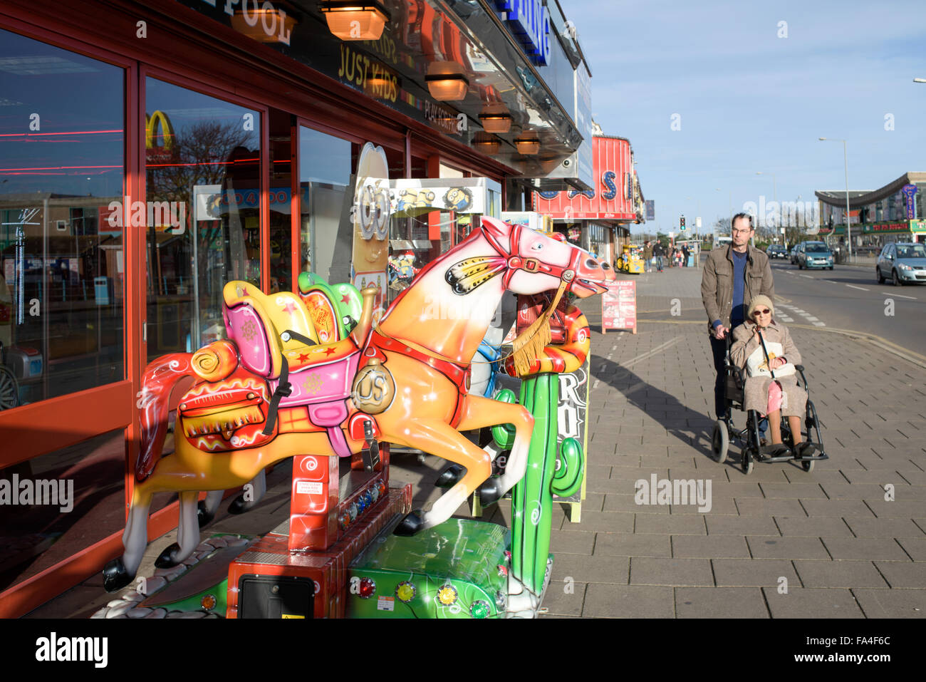 Skegness Seaside Coastal Resort Lincolnshire England,UK.Promenade In ...