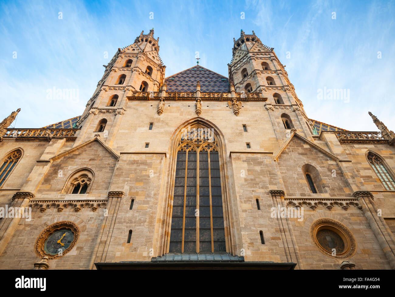 Facade of St. Stephen Cathedral or Stephansdom in Vienna, Austria Stock ...