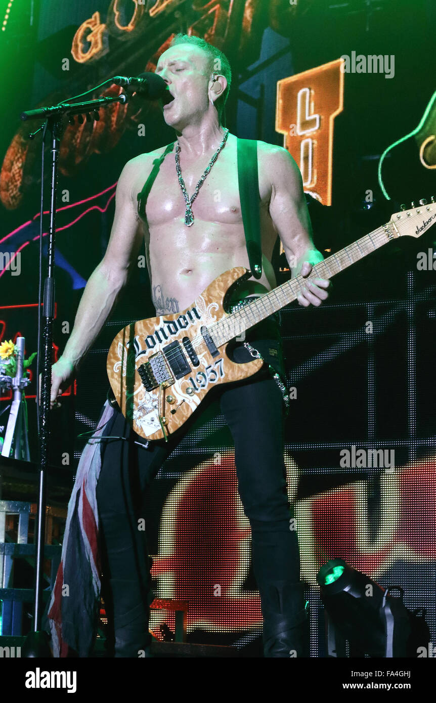 London, UK. 181215. Def Leppard Live at the SSE Arena, Wembley, London ...