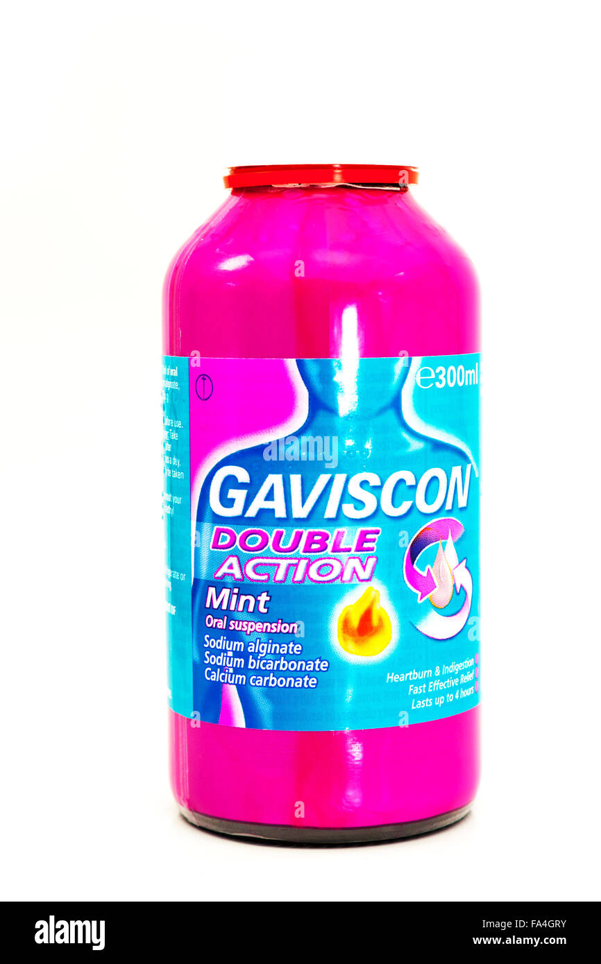 Gaviscon liquid bottle double action indigestion relief heartburn ...