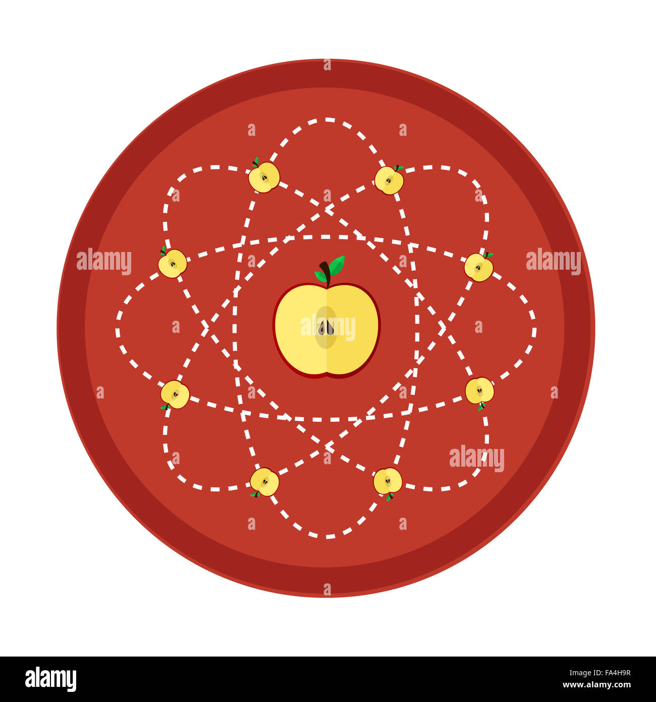 apple,science vector illustration Stock Photo - Alamy