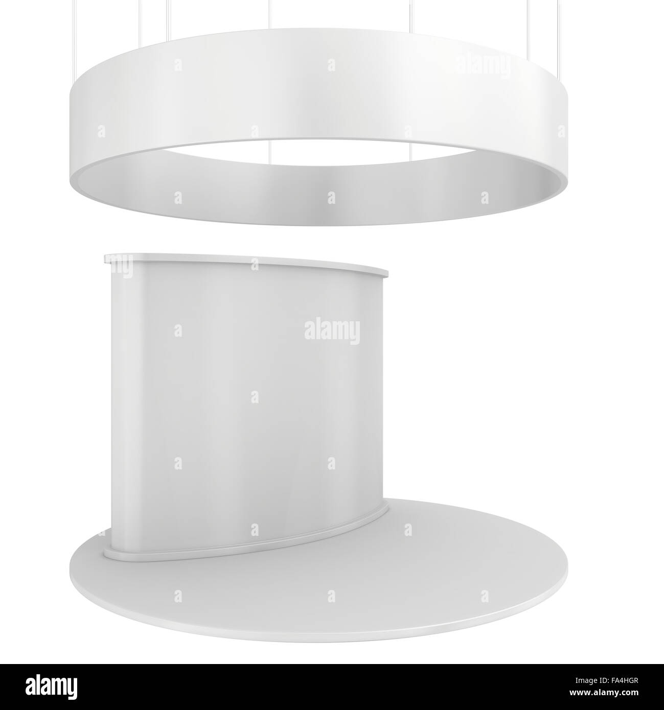 Blank exhibition stand Stock Photo - Alamy