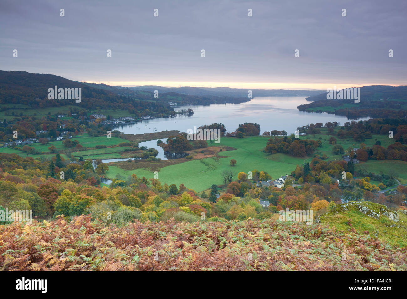Waterhead at the head of Lake Windermere taken from Todd Crag - Lake ...