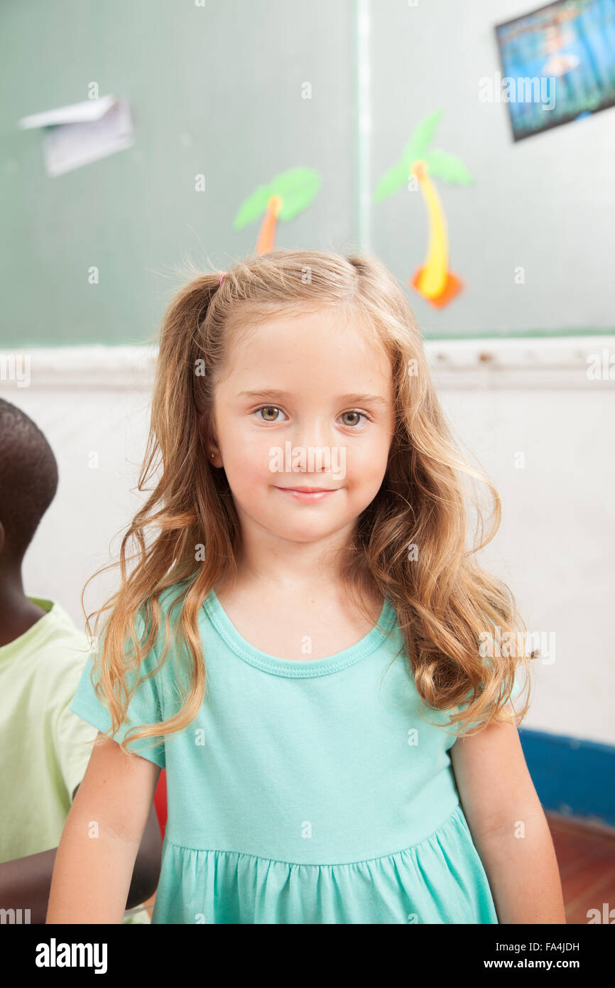 Pretty girl at school Stock Photo - Alamy