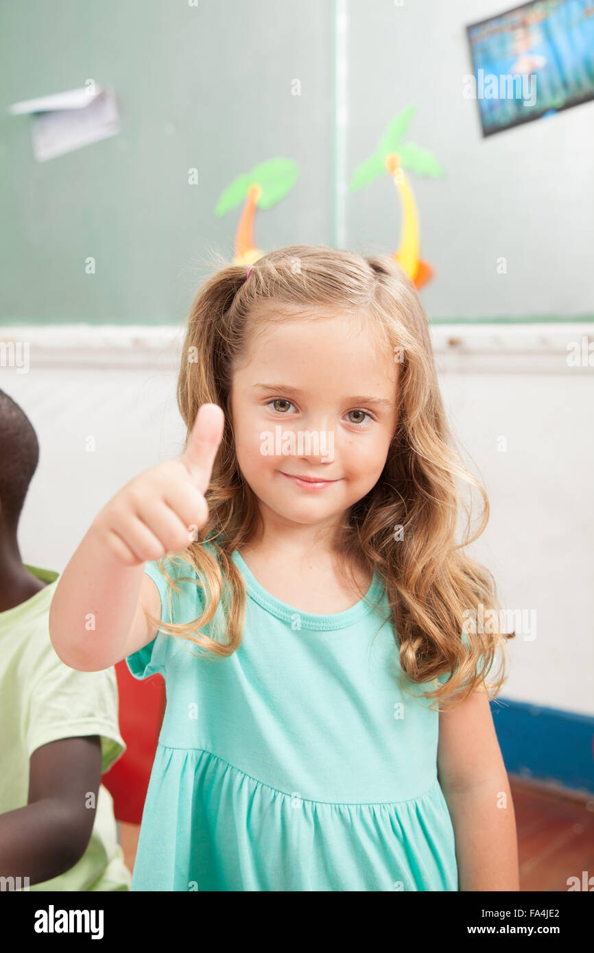 Pretty girl at school Stock Photo - Alamy