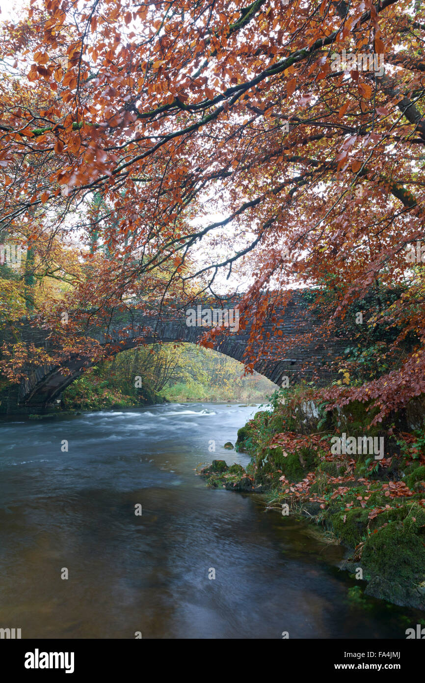 Clappersgate Bridge - River Brathay - Ambleside, England, UK Stock ...