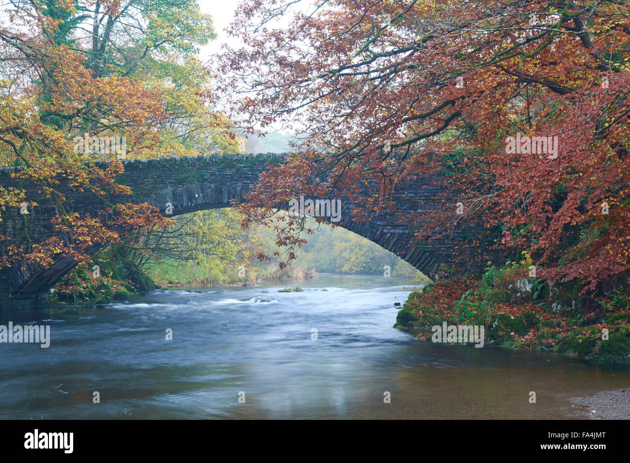 Clappersgate Bridge - River Brathay - Ambleside, England, UK Stock ...