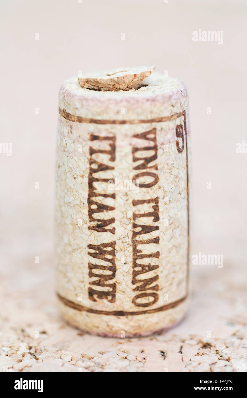 Italian wine cork Stock Photo - Alamy