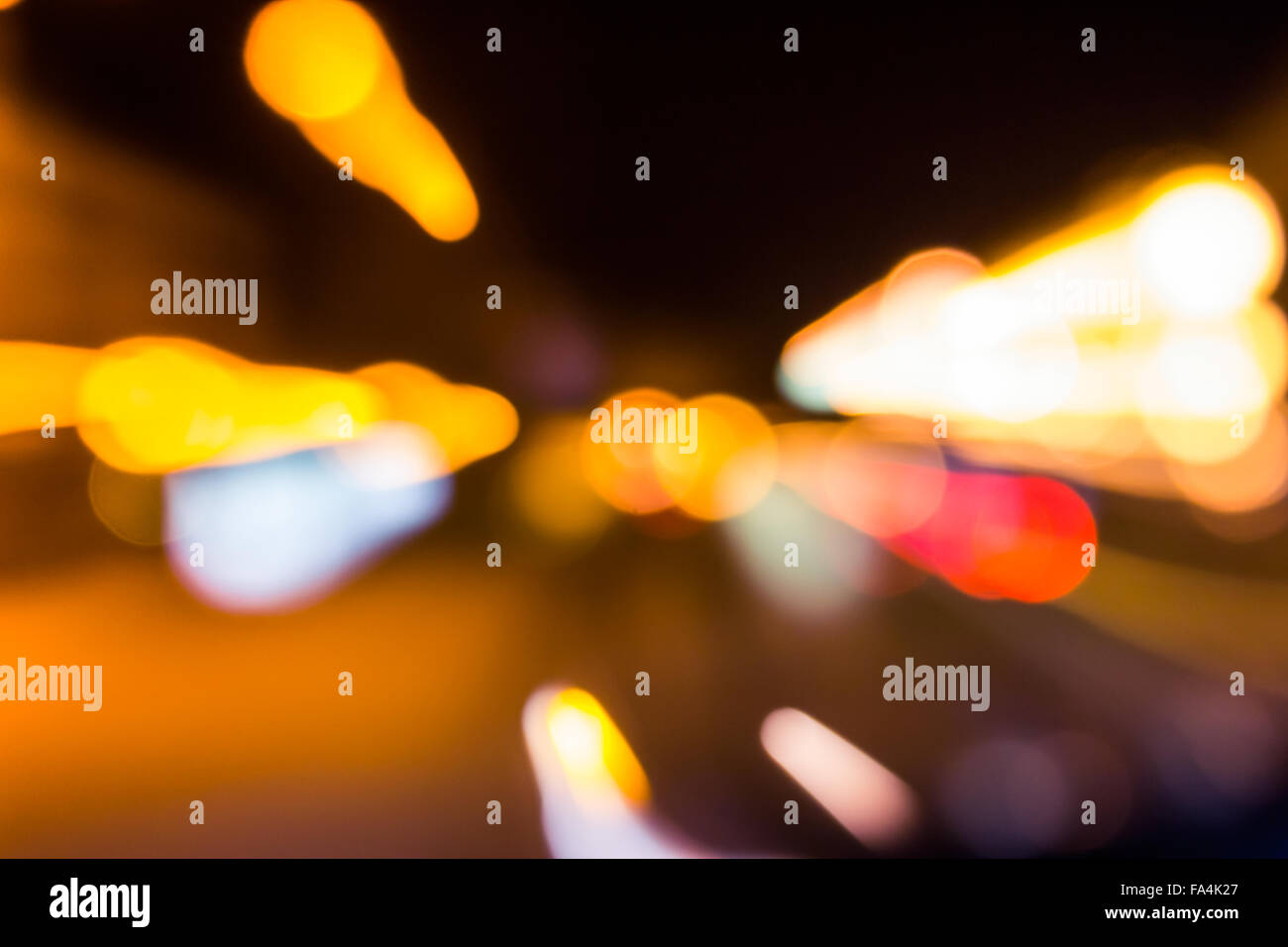 approximation of abstract color blast, of blurred city lights Stock ...