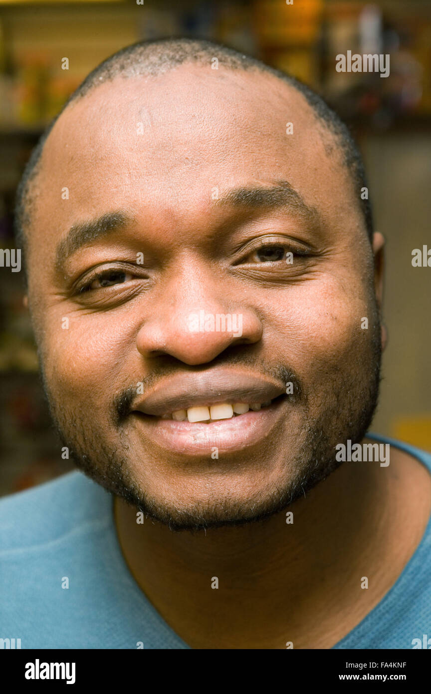 Portrait of a man; smiling Stock Photo - Alamy