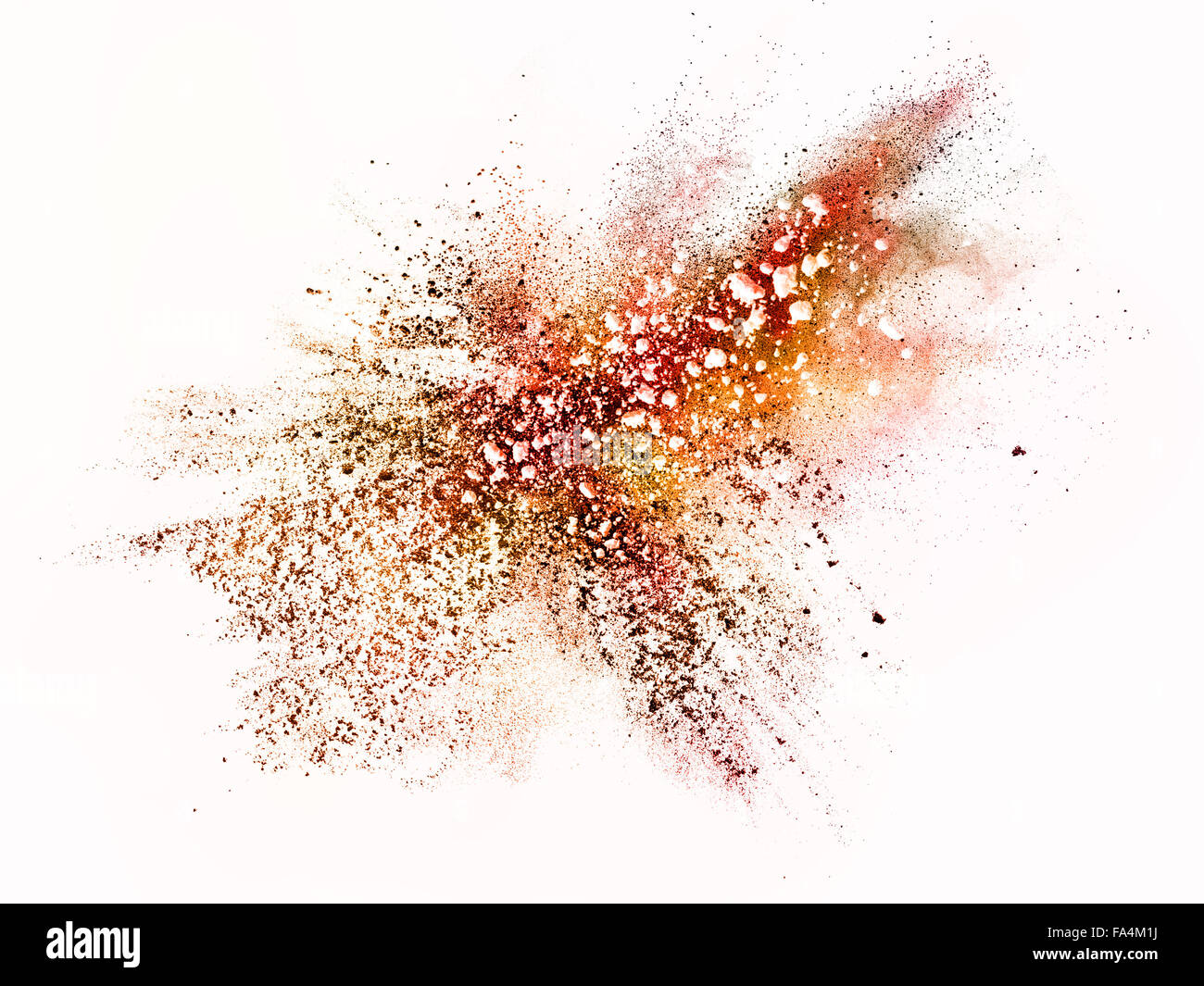 burst of colored powder isolated on white Stock Photo - Alamy