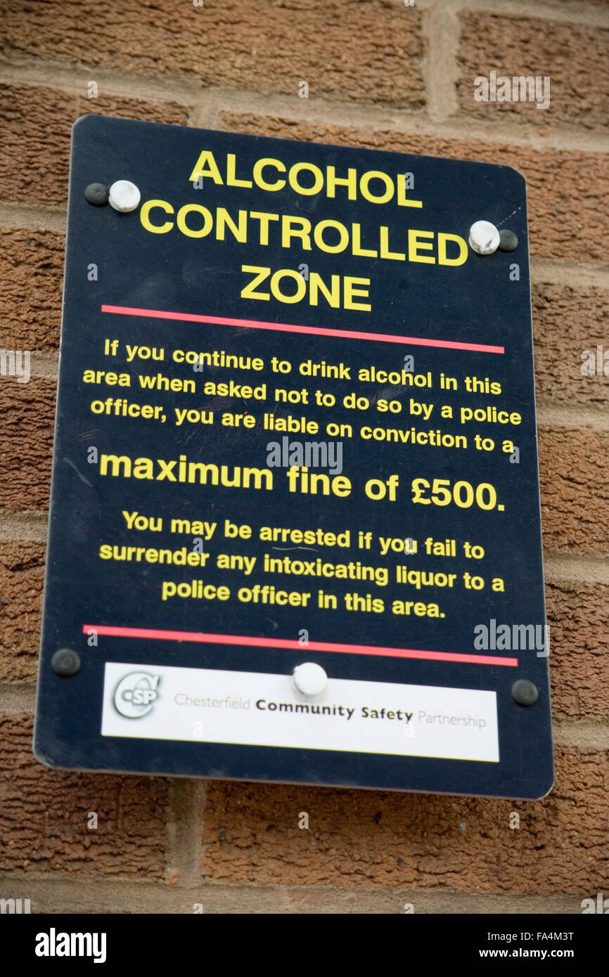 Controlled drinking zone hi-res stock photography and images - Alamy