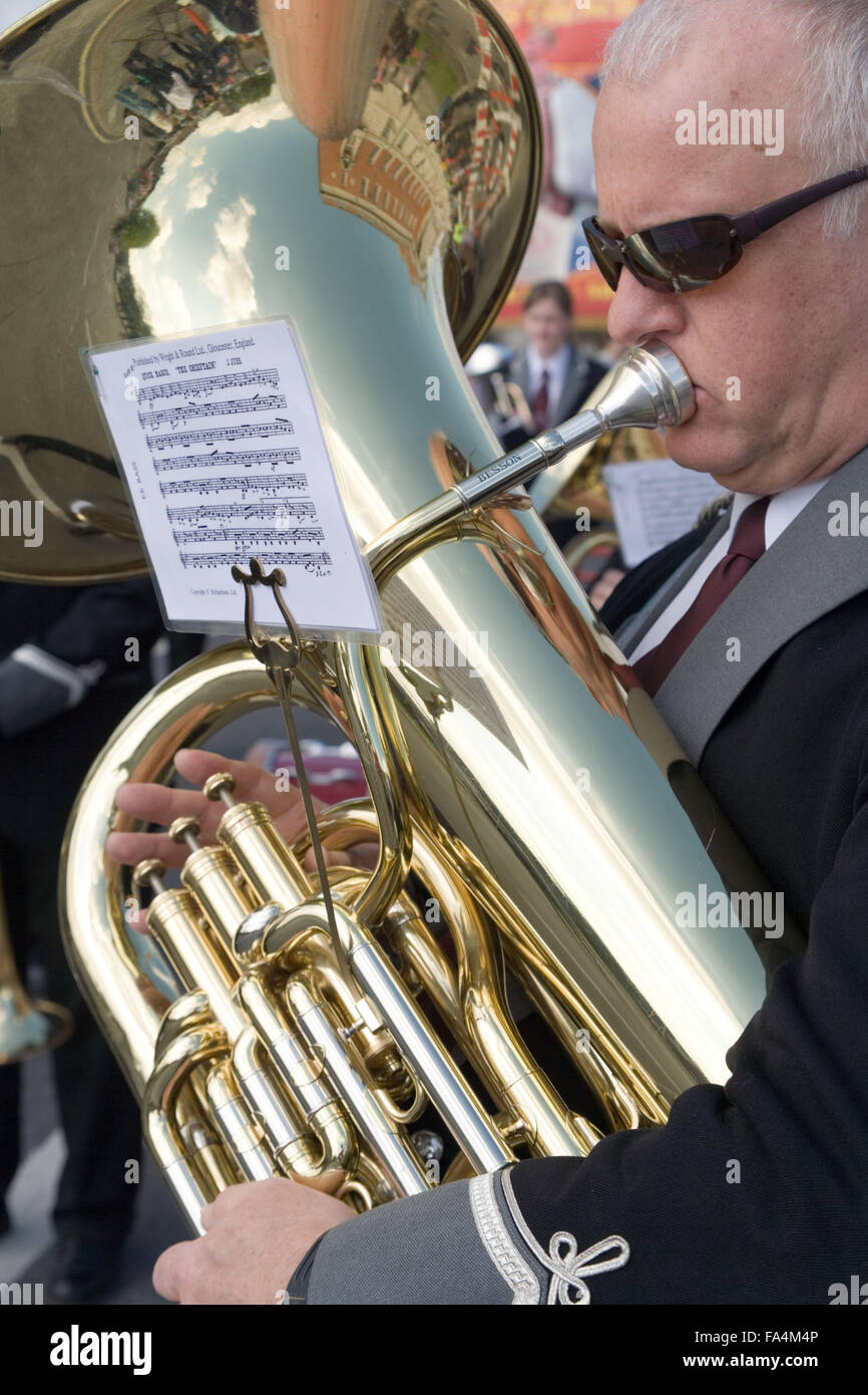 Man playing tuba hi-res stock photography and images - Alamy