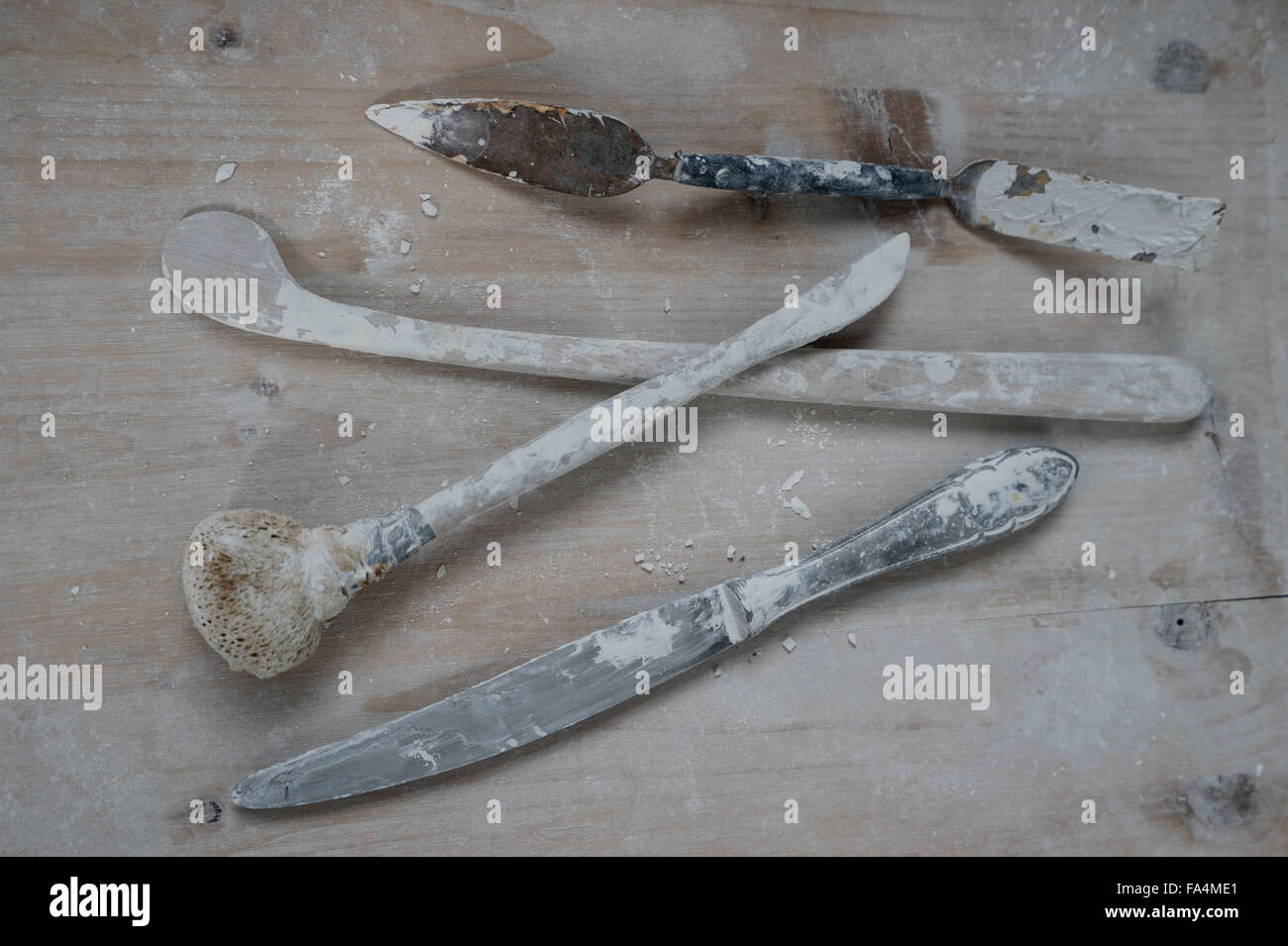Old pottery tools hi-res stock photography and images - Alamy