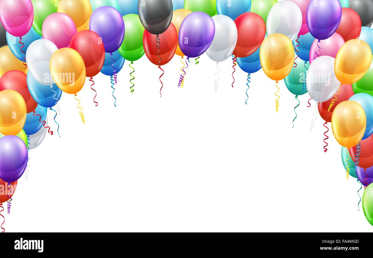 Balloons header template Stock Vector Image & Art - Alamy