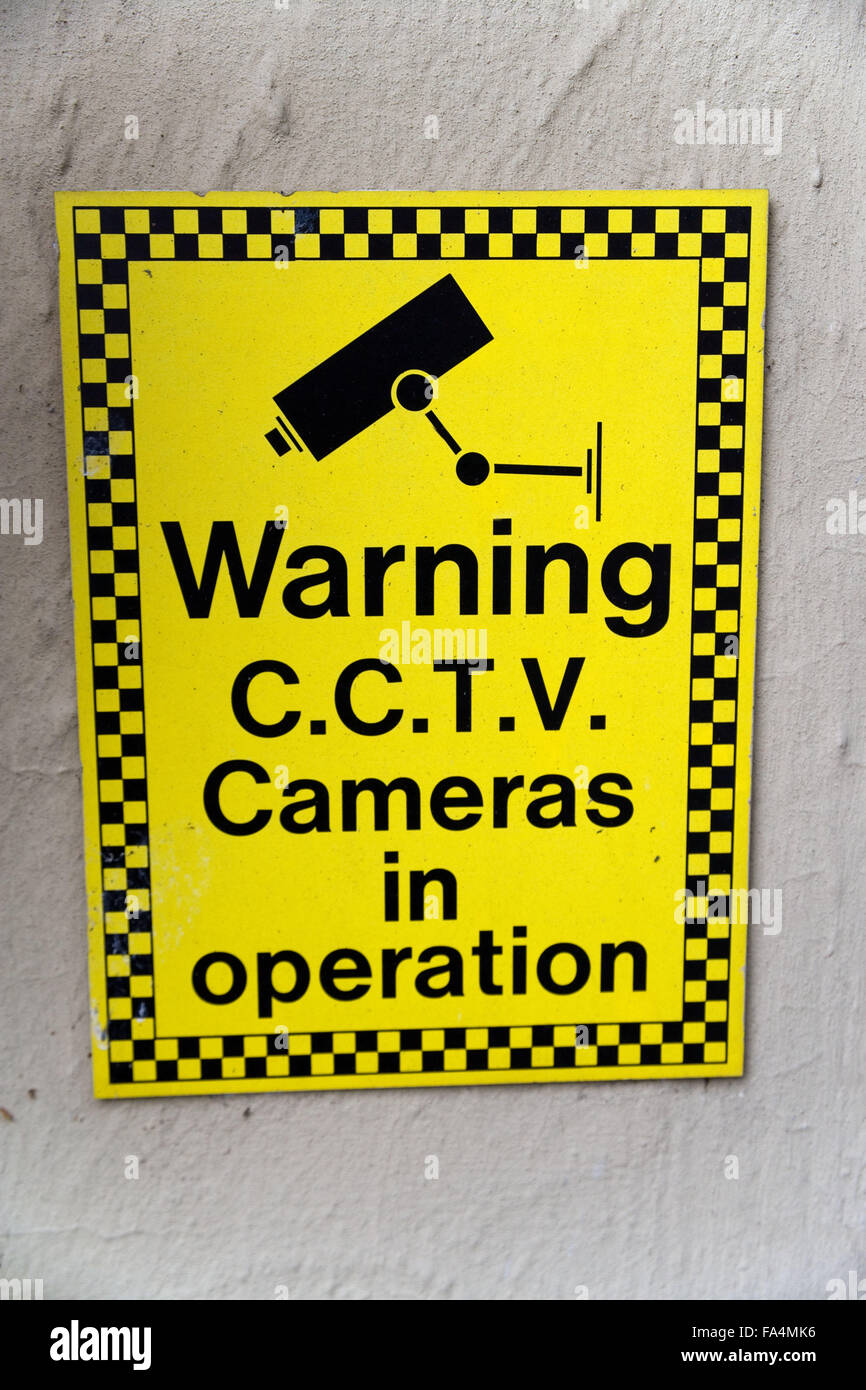 Closed circuit television warning sign hi-res stock photography and ...