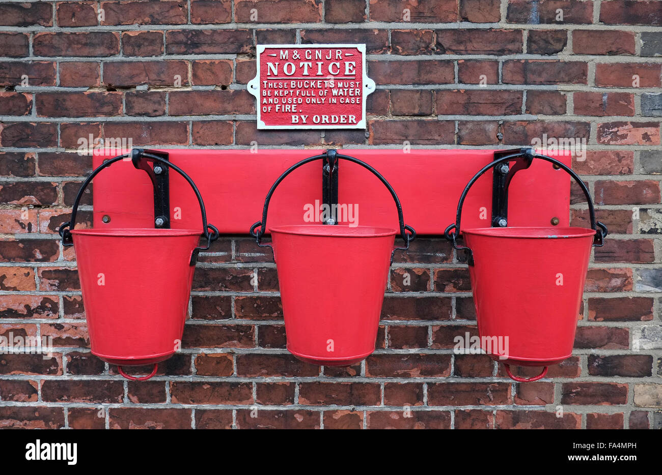 Hanging fire buckets hi-res stock photography and images - Alamy
