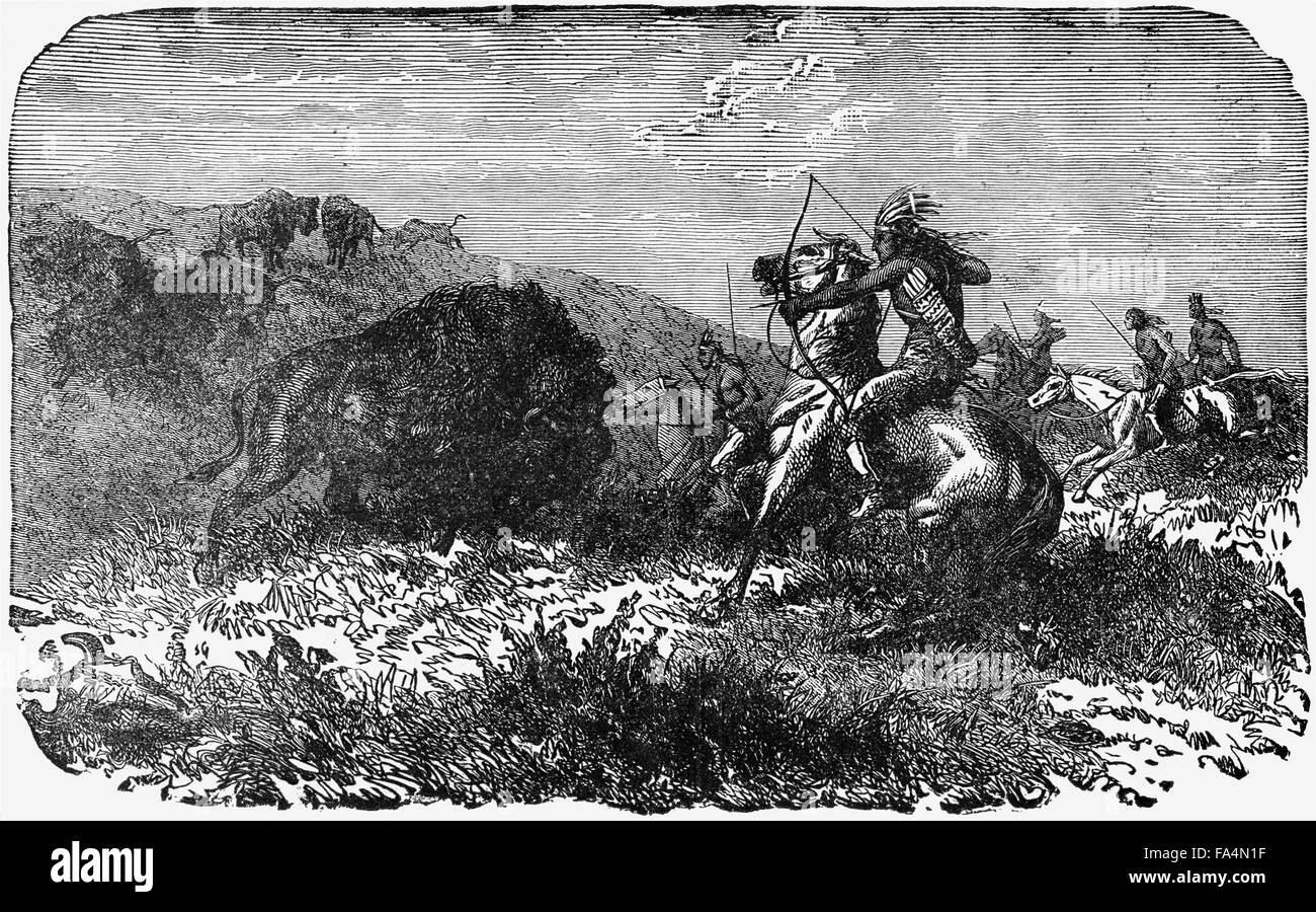American hunting 1800s Black and White Stock Photos & Images - Alamy
