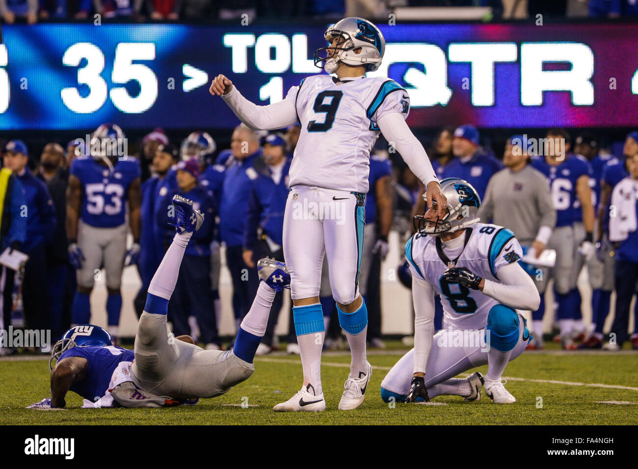 Meadowlands, NJ, USA. 21st Dec, 2015. NJ, Carolina Panthers kicker ...