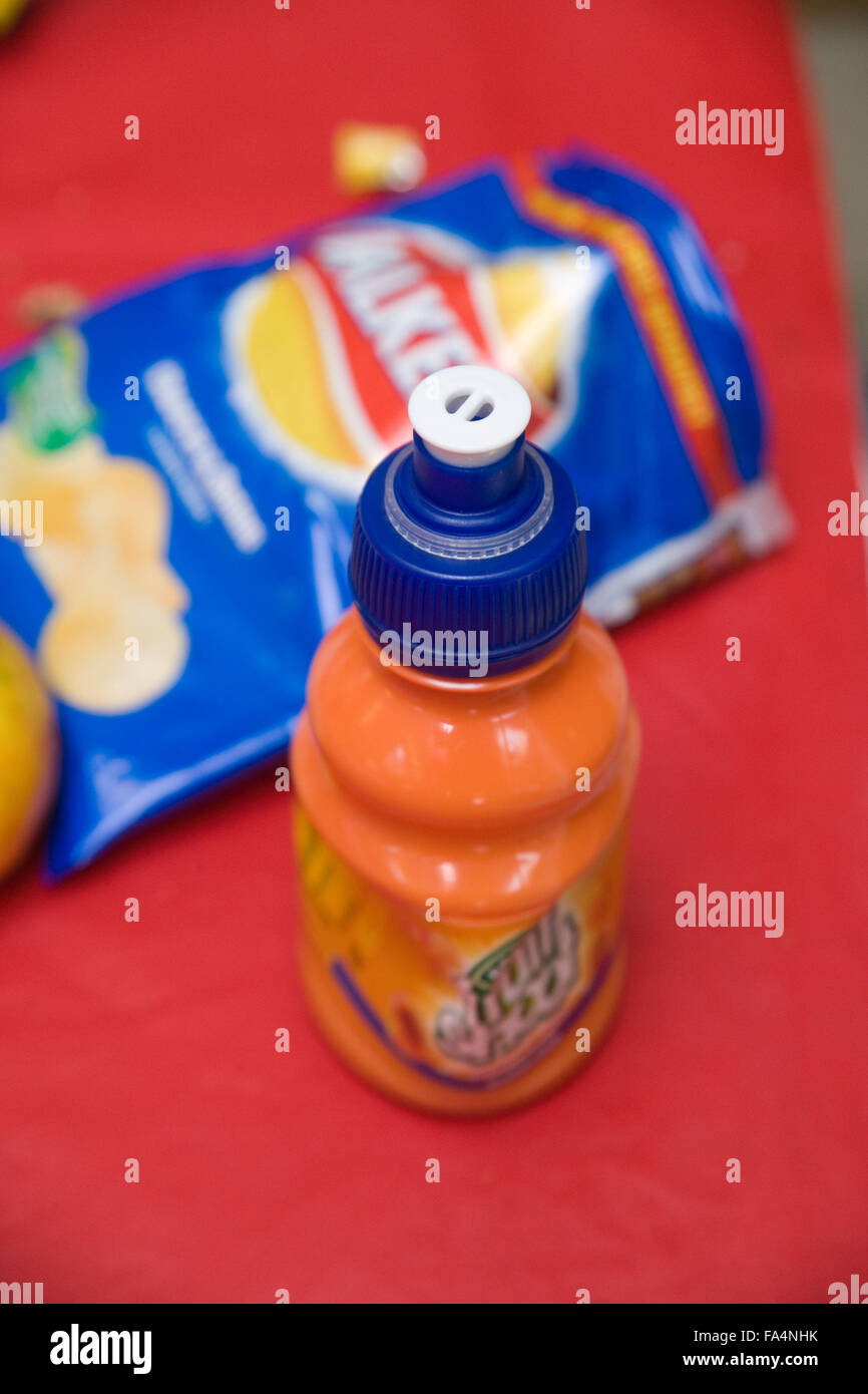 Unhealthy childs lunch box hi-res stock photography and images - Alamy