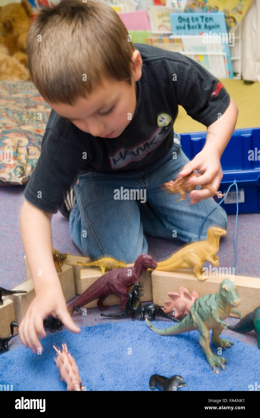 Toy dinosaur classroom hi-res stock photography and images - Alamy