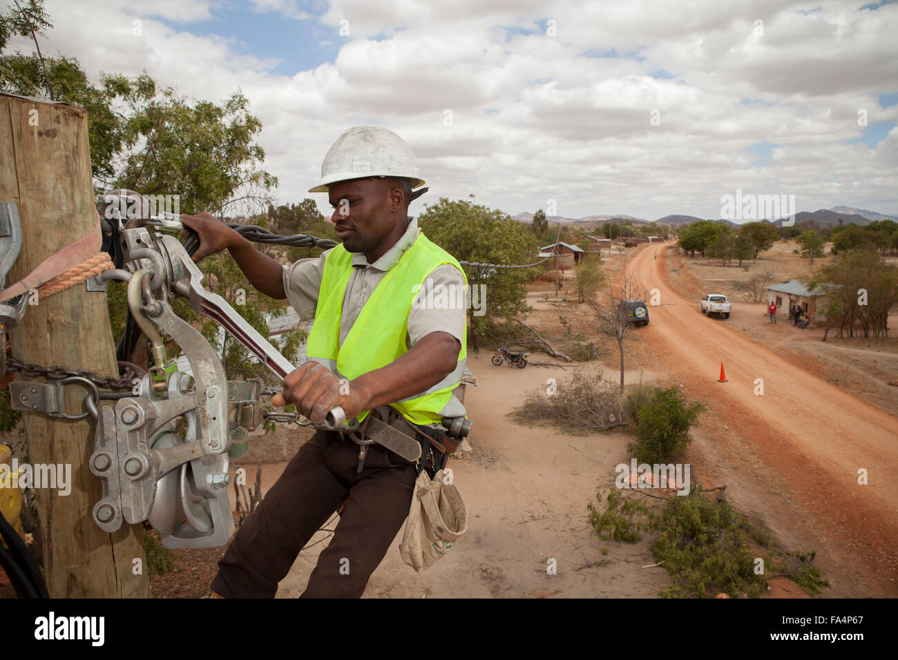 African electrical engineer in substation hi-res stock photography and ...
