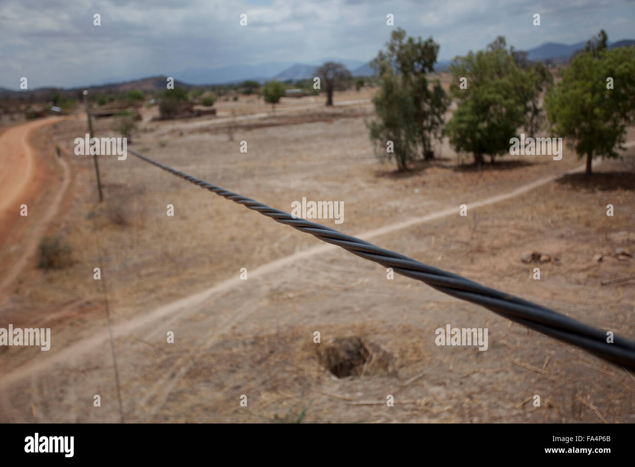 Working electricity lines africa hi-res stock photography and images ...