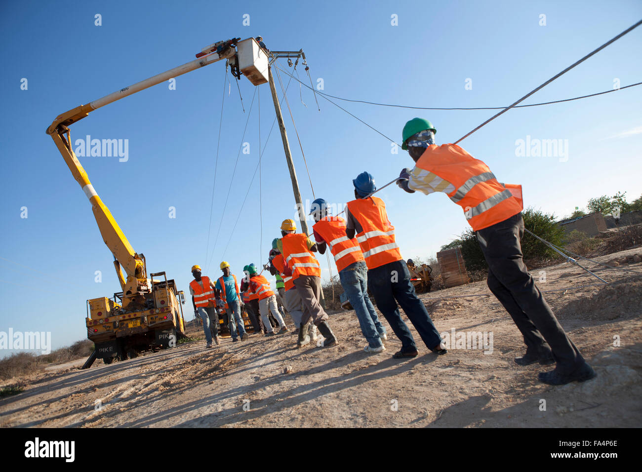 Crane pulling truck hi-res stock photography and images - Alamy