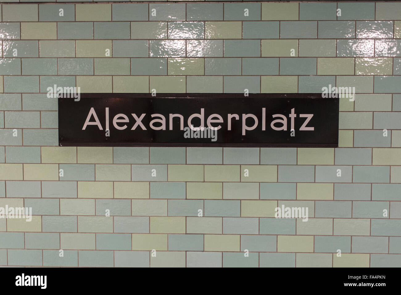 Alexanderplatz U-Bahn sign Stock Photo - Alamy