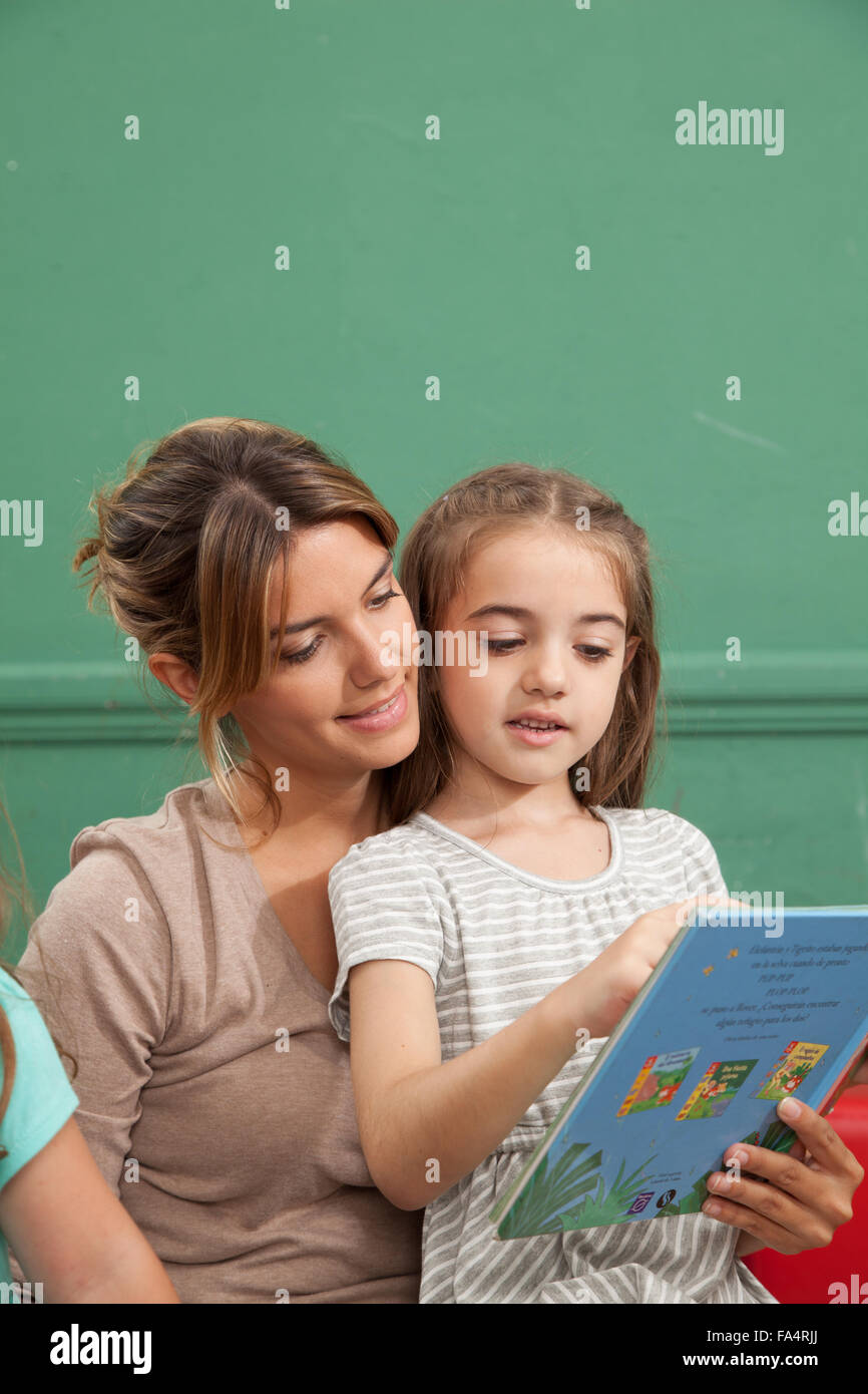 Girl learning in the school Stock Photo - Alamy