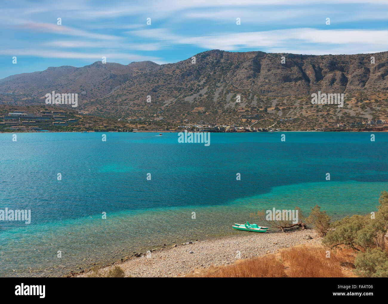 View over Crete coast Stock Photo - Alamy