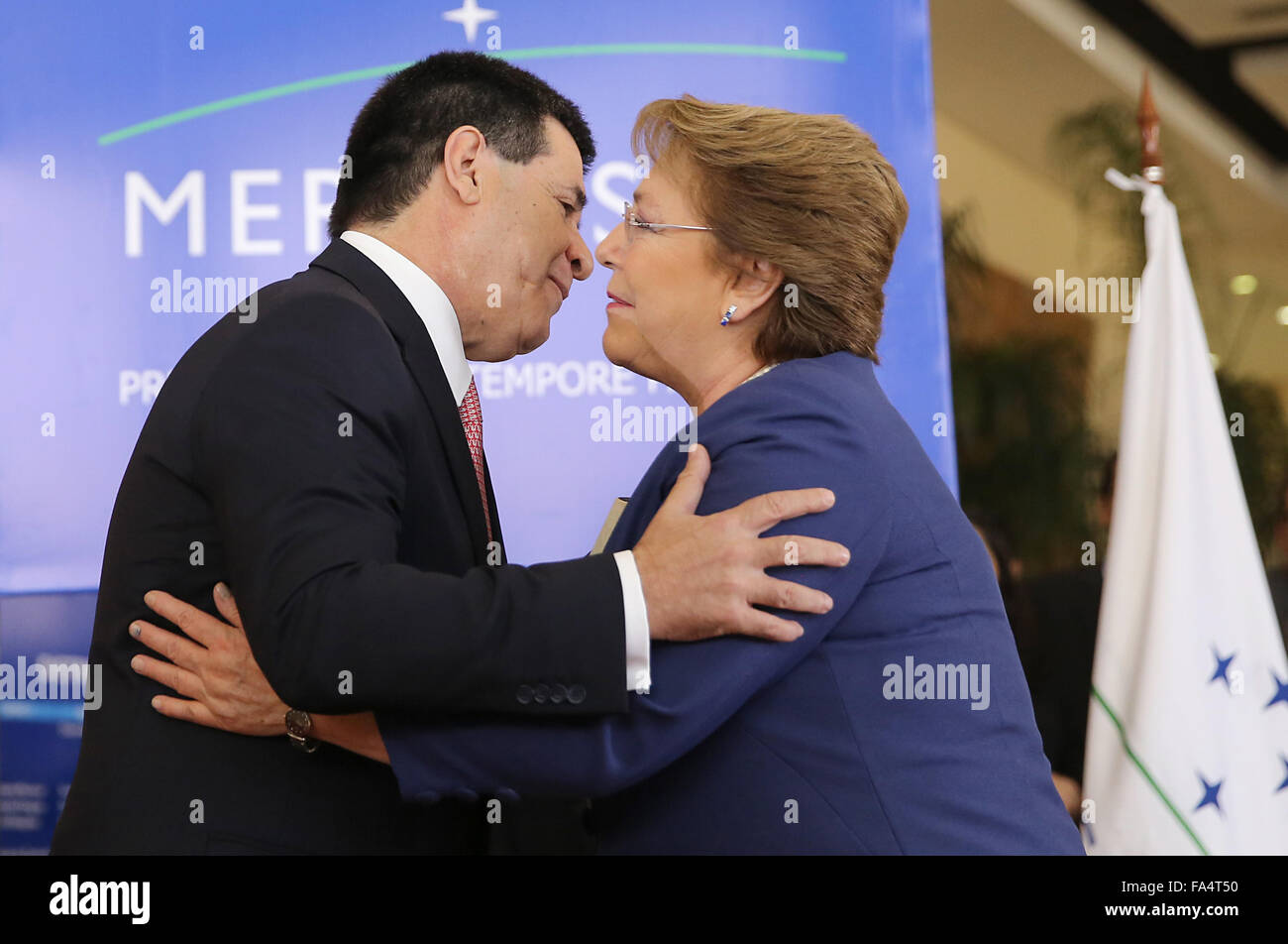 Luque, Paraguay. 21st Dec, 2015. Paraguay's President, Horacio Cartes ...
