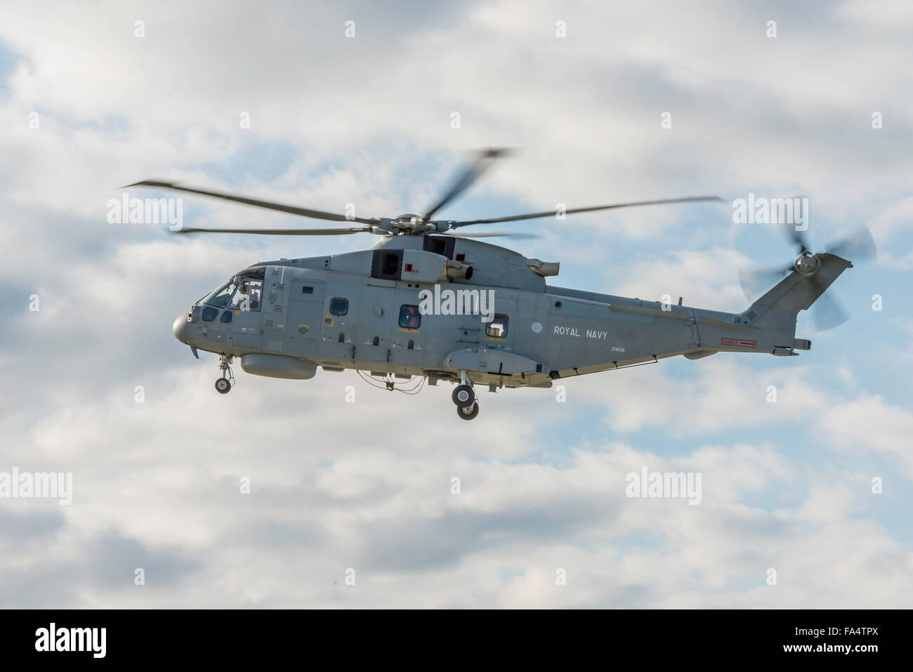 Merlin helicopter Royal Navy Raf Valley Anglesey North Wales Uk Stock ...