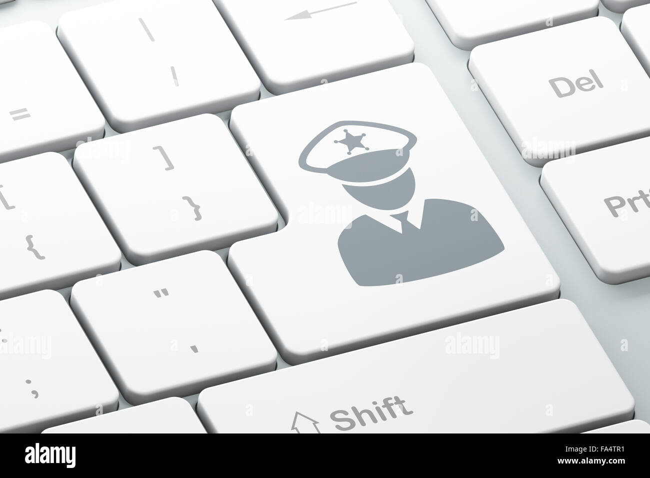 Law concept: Police on computer keyboard background Stock Photo - Alamy