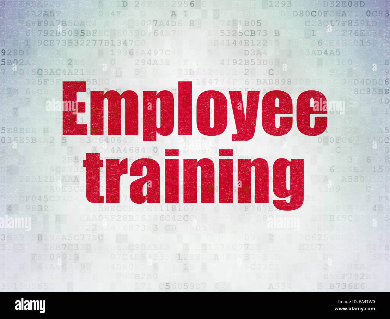 Learning concept: Employee Training on Digital Paper background Stock ...