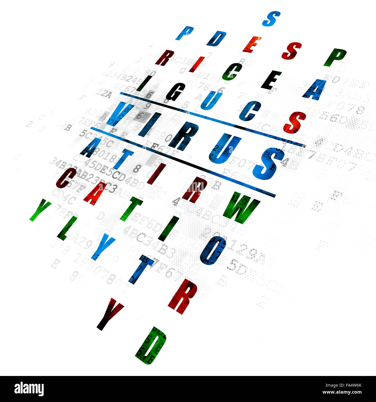 Security concept: Virus in Crossword Puzzle Stock Photo - Alamy