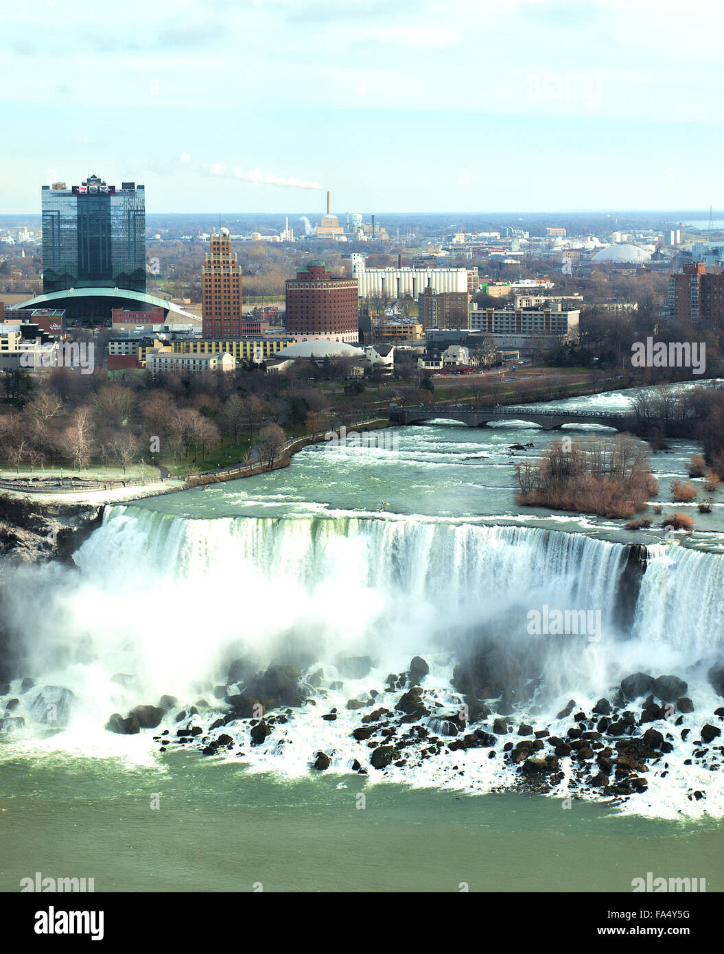 Niagara Falls Ontario Canada December 20 2015 View Of The City Of