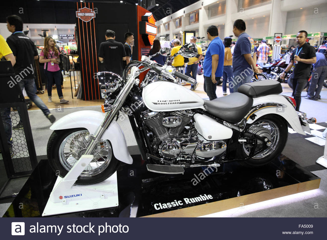 Classic Motorcycle On Display In Stock Photos & Classic Motorcycle On ...