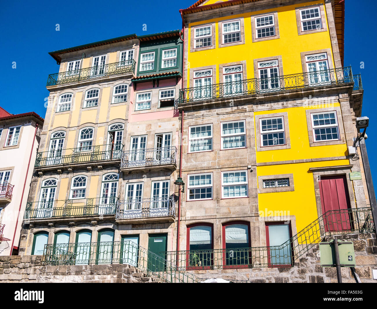 Porto colored houses Stock Photo - Alamy
