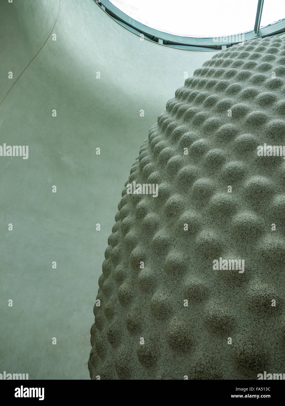 Huge seed-shaped sculpture, created by Peter Randall-Page, The Eden ...