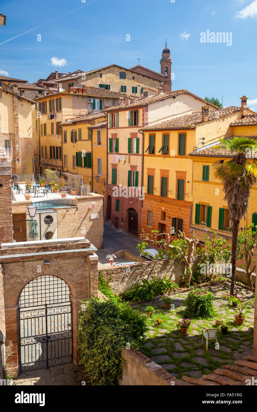 Back streets of Siena, Italy Stock Photo - Alamy