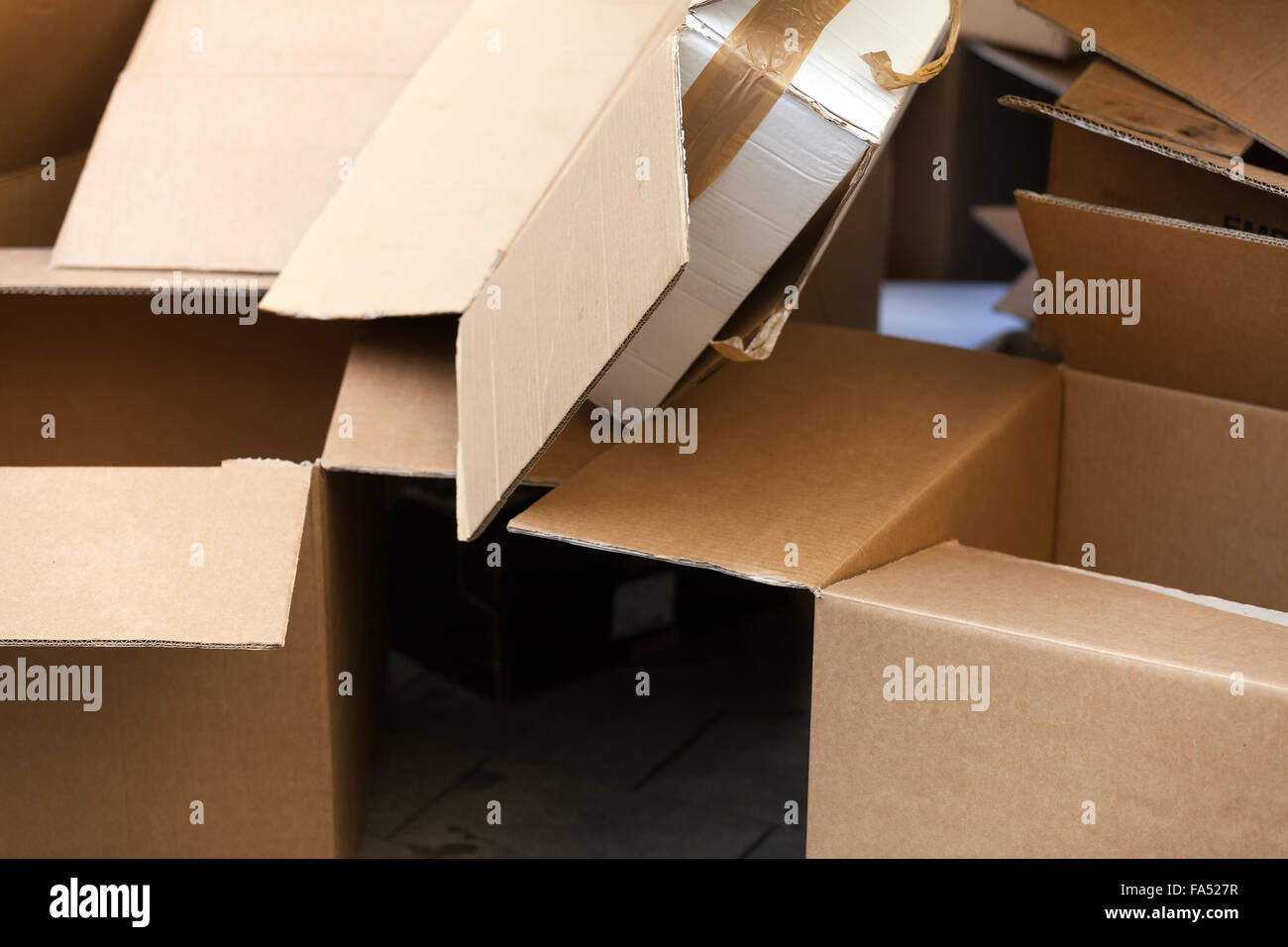 Discarded cartons at the dump Stock Photo - Alamy