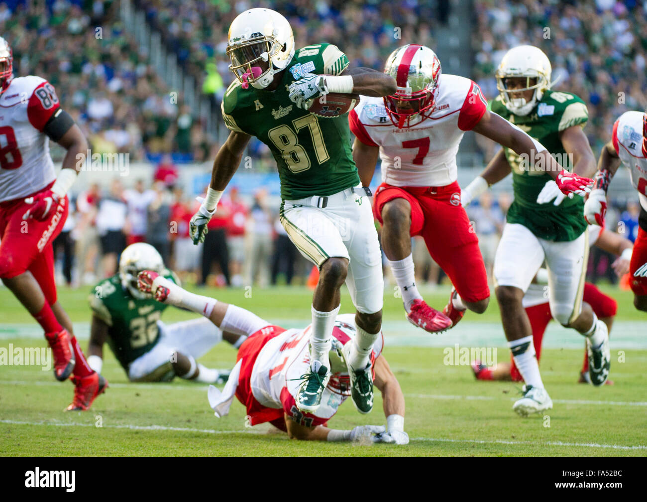 Miami, Florida, USA. Dec. 21st Dec, 2015. South Florida wide receiver ...