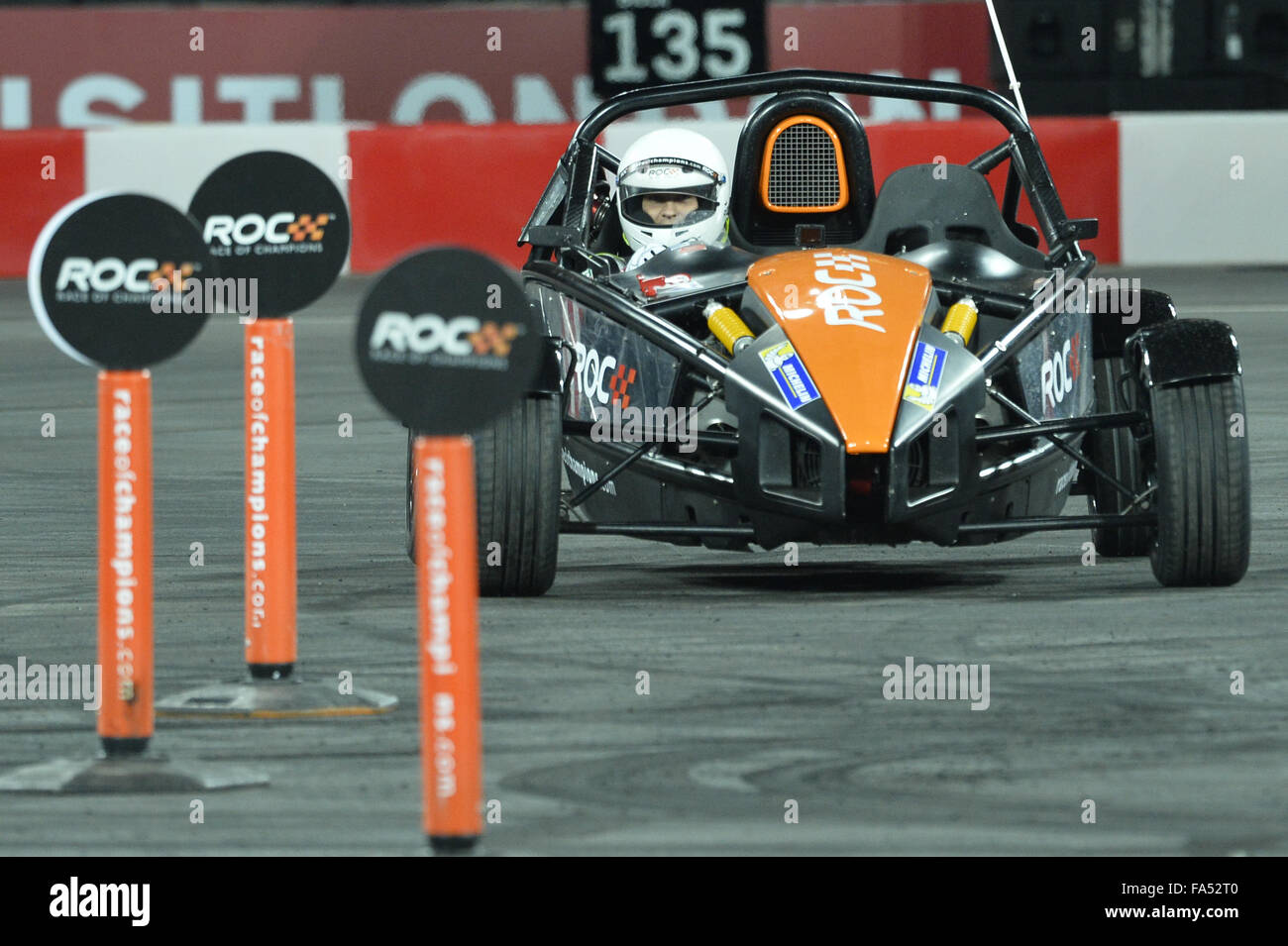 Celebrities and famous drivers take part in 'Race of Champions' at the ...