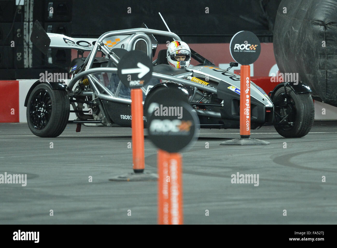 Celebrities and famous drivers take part in 'Race of Champions' at the ...